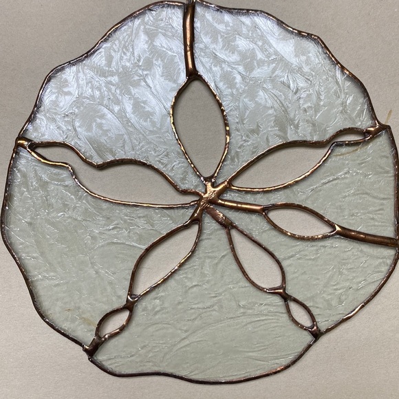 Art | Sand Dollar Stained Glass Handcrafted Artwork | Poshmark